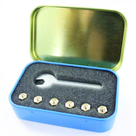 E3D Original Fun Nozzle Pack 3D Printer Nozzle Kit Set of 6 Brass Nozz